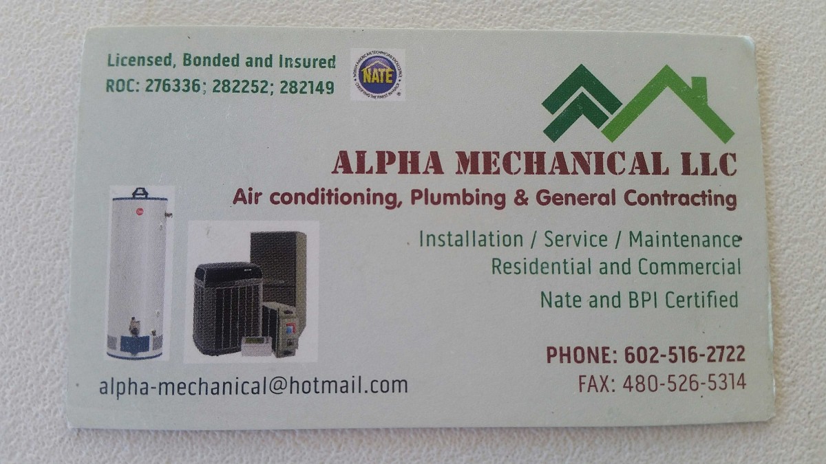 Alpha Mechanical, LLC Phoenix, AZ, 85014 | Networx