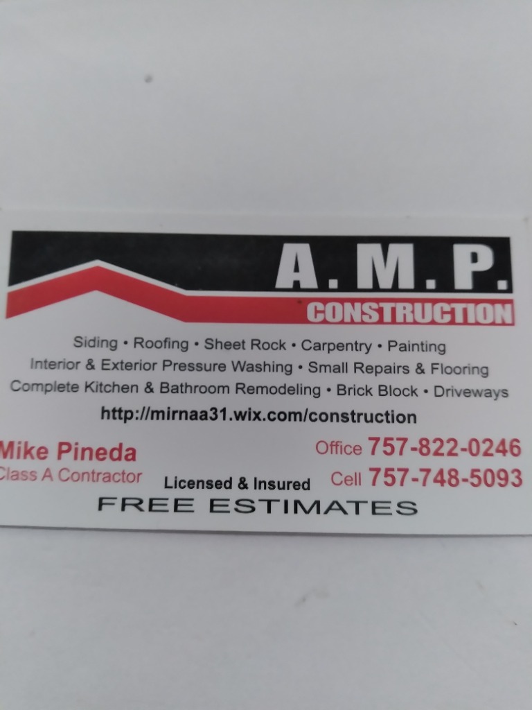 A.M.P. Construction Chesapeake, VA, 23320 | Networx