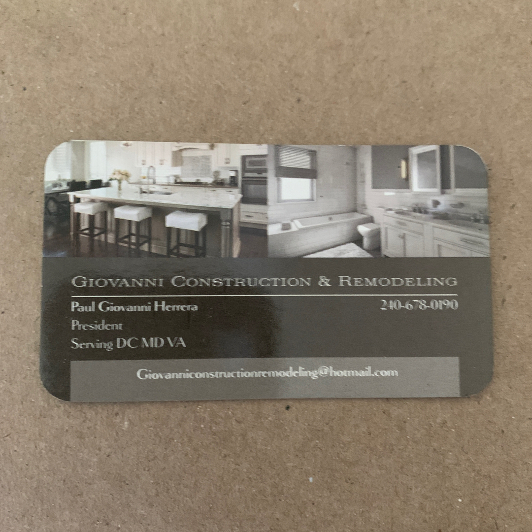 Giovanni Construction & Remodeling Silver Spring, MD, 20902 | Networx