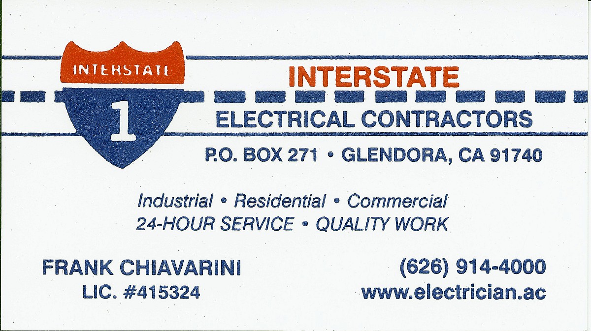Interstate Electrical Contractors Glendora, CA, 91741 | Networx